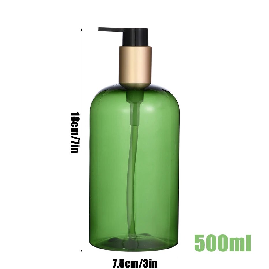 Дозатор для мыла 500мл, бутылка зеленого цвета
