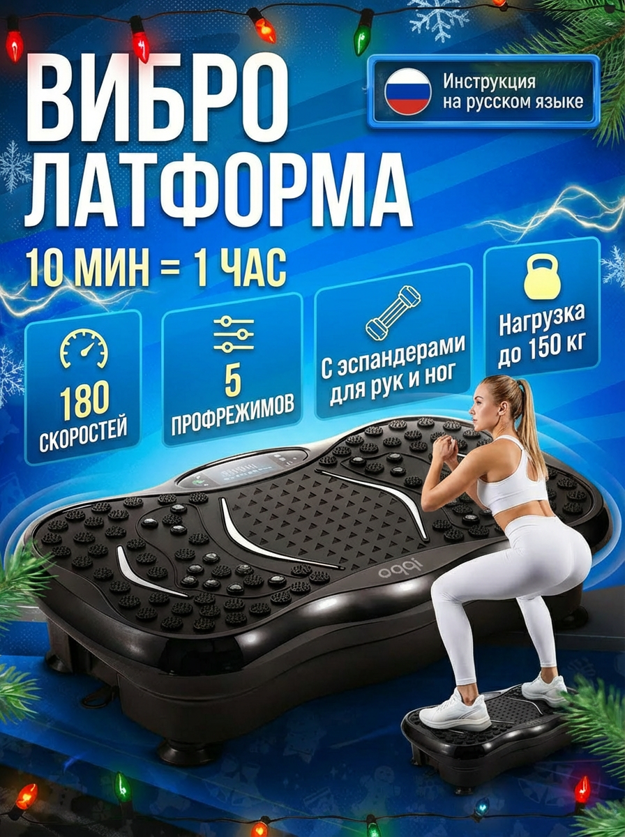 Виброплатформа для похудения до 150кг тренажер для дома c дистанционным управлением
