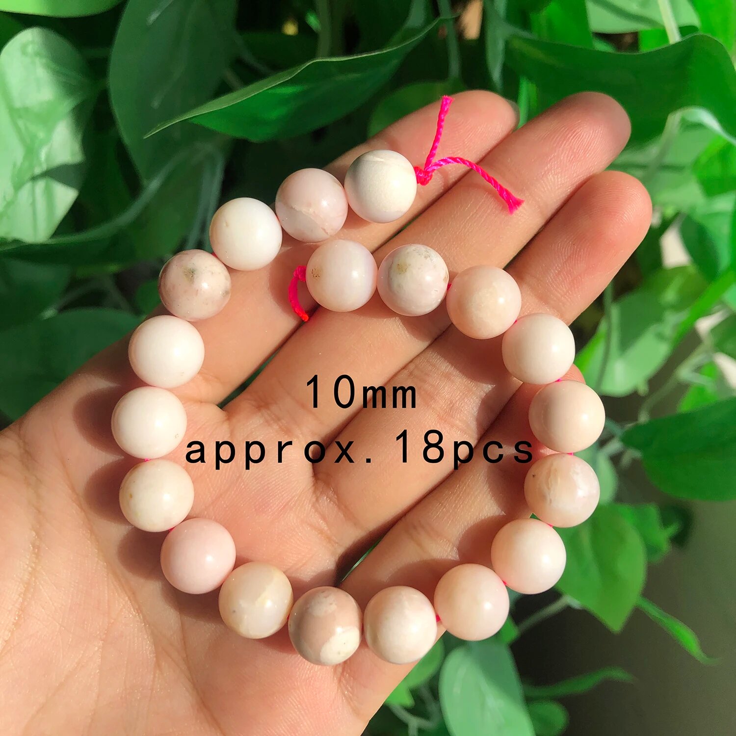 Бусины из розового опала NPCXSZ 6-12 мм Белый, Style-17