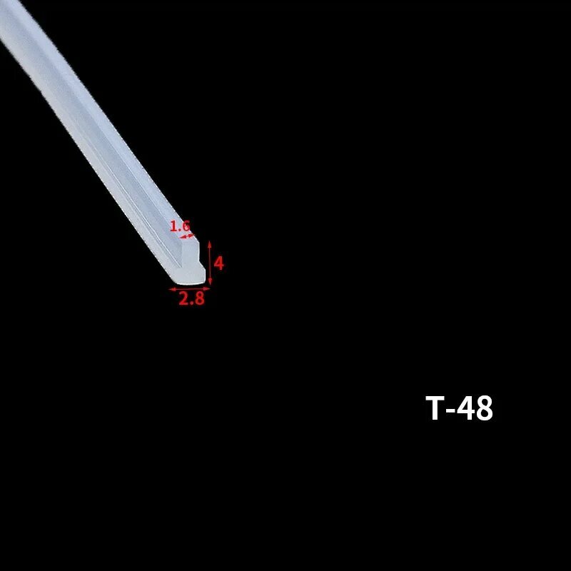 Силиконовая уплотнительная лента Т-образная T-48