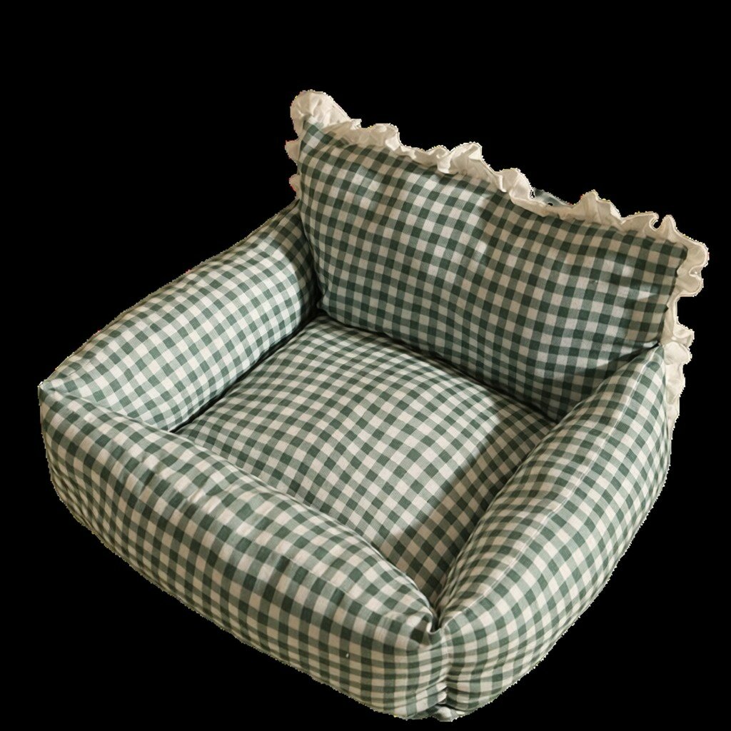 Royal Pet Sofa Bed - Princess Style Pet Mat for Cats and Dogs, All-Season Cat & Dog Cushion, One pet sofa bed with scratch- material, machine-washable cover, non-slip bottom pad, warm fleece for winter, breathable fabric for summer, spacious