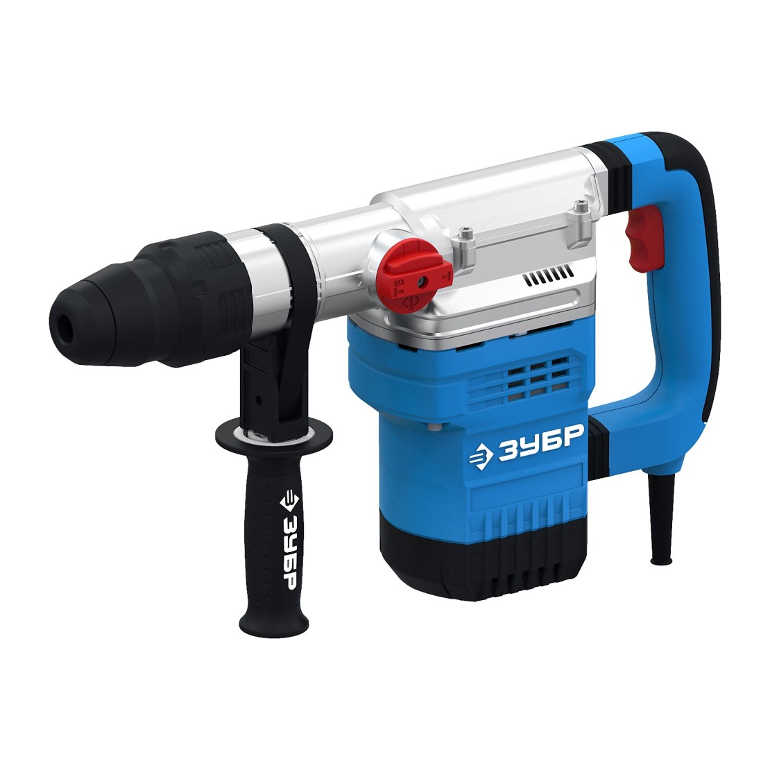 Перфоратор сетевой Зубр ЗПМ-45-1350 ЭВ, SDS-max, 1350 Вт, 12.5 Дж, 3600 уд/мин, 410 об/мин, синий