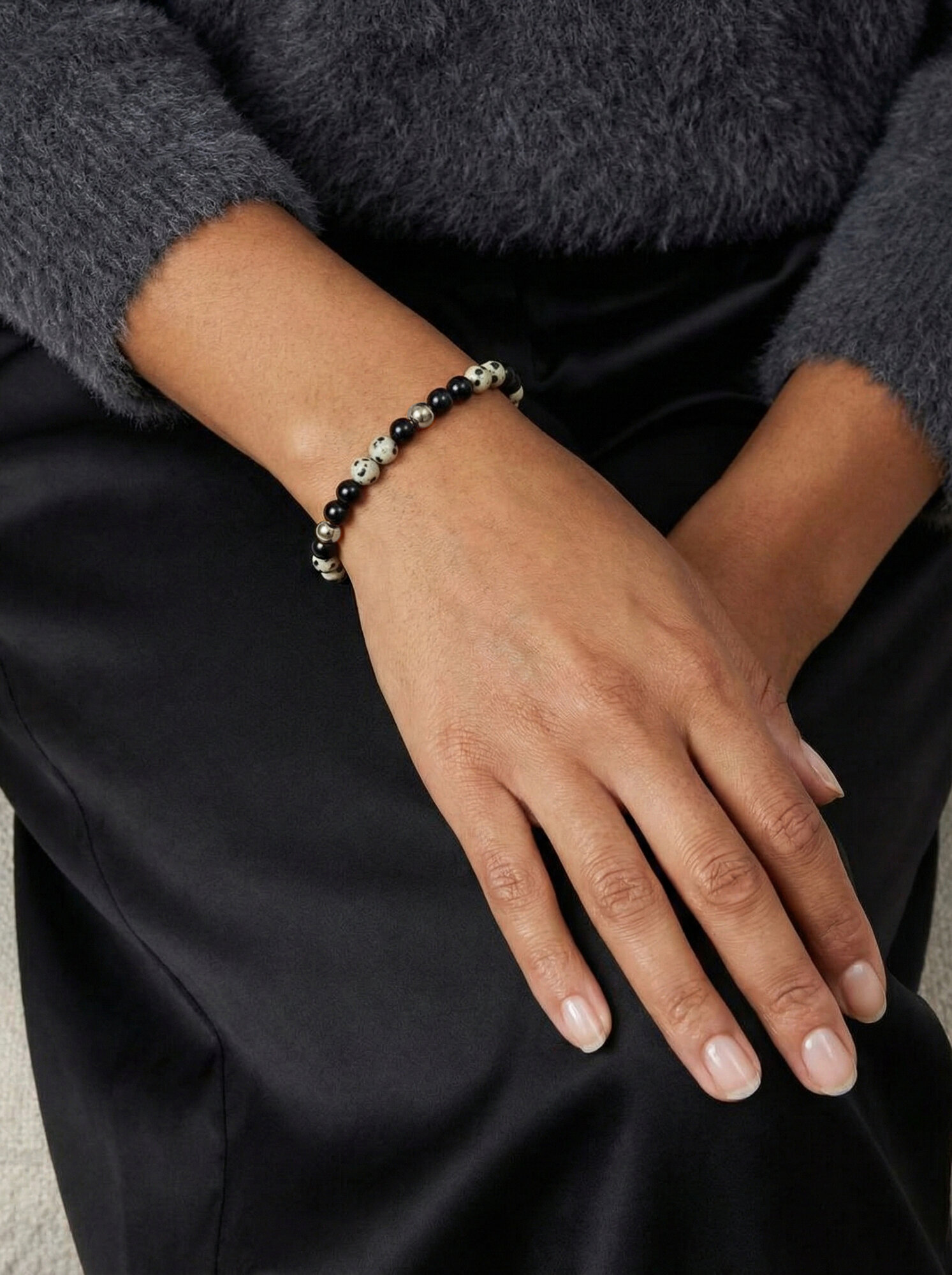 Браслет, оникс, яшма