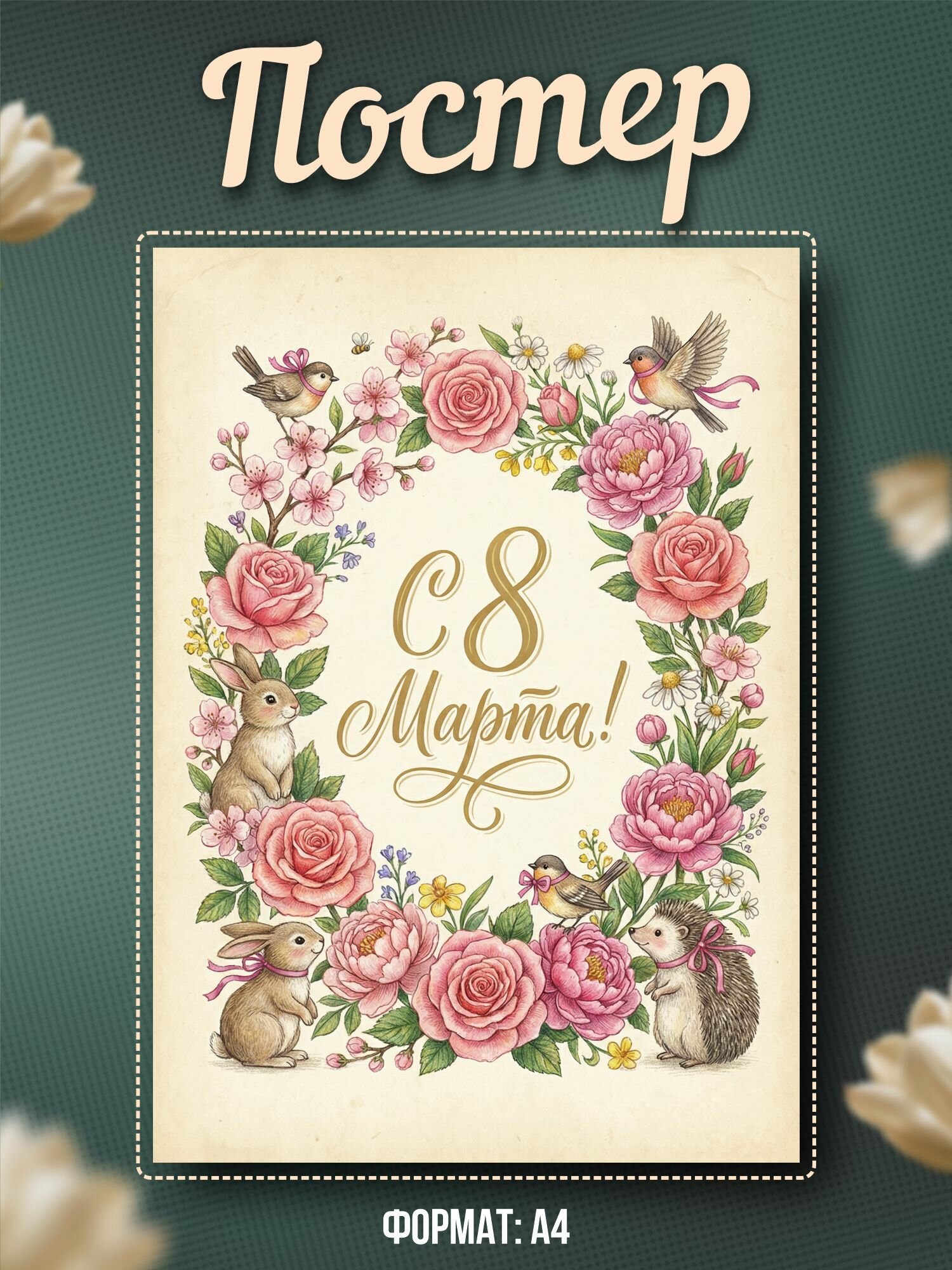 Плакат 8 марта