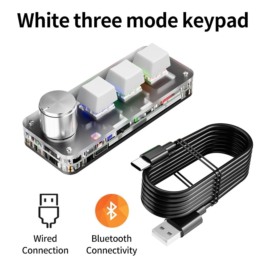 Беспроводная мини-механическая клавиатура GGBEE, Wired Bluetooth, цвет: Wired Bluetooth