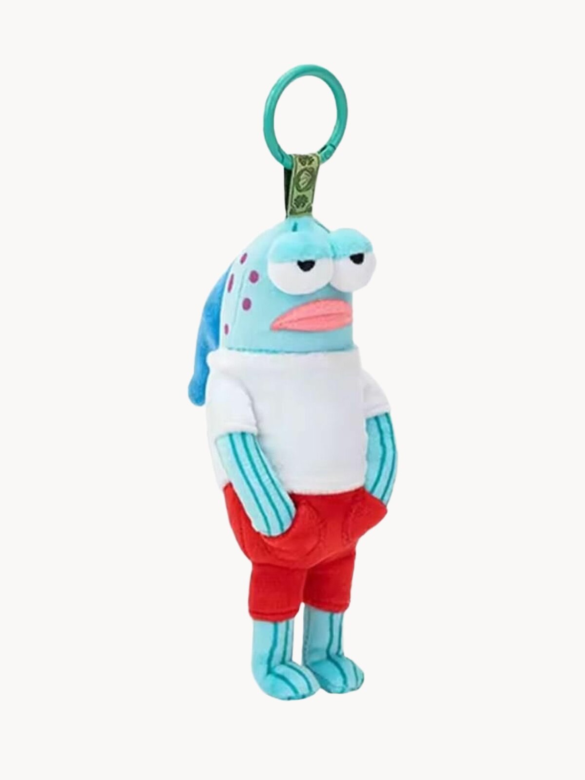 Мягкая игрушка-брелок с жителями Спанч Боба, в коробке.10cm。