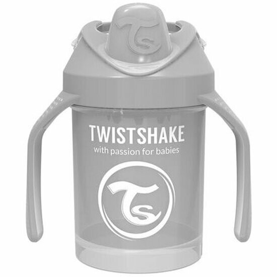 Поильник Twistshake Mini Cup 230 мл, 4 мес+, пастельный серый (Pastel Grey), 78272
