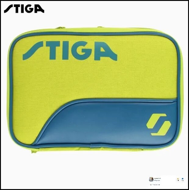 STIGA Чехол для ракеток для настольного тенниса, желтый, для спортивного инвентаря, 30x20x7 см