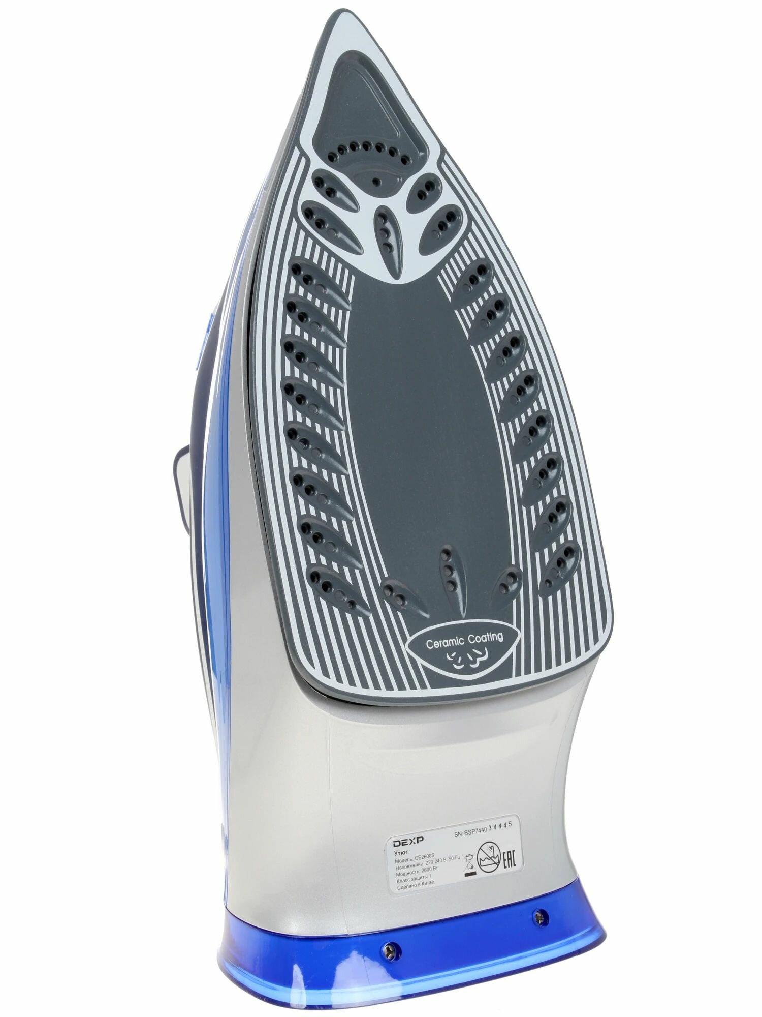 Утюг DEXP CE2600S синий — фото 1