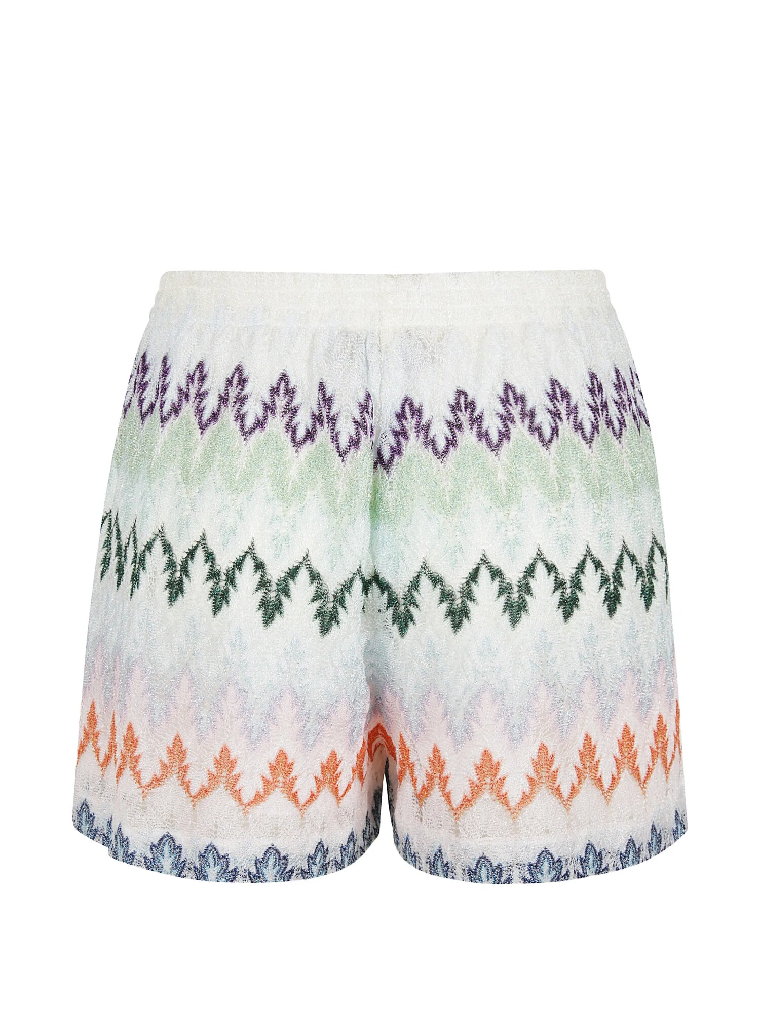 Шорты Missoni Multicolour zig-zag shorts, размер 40, white — фото 1