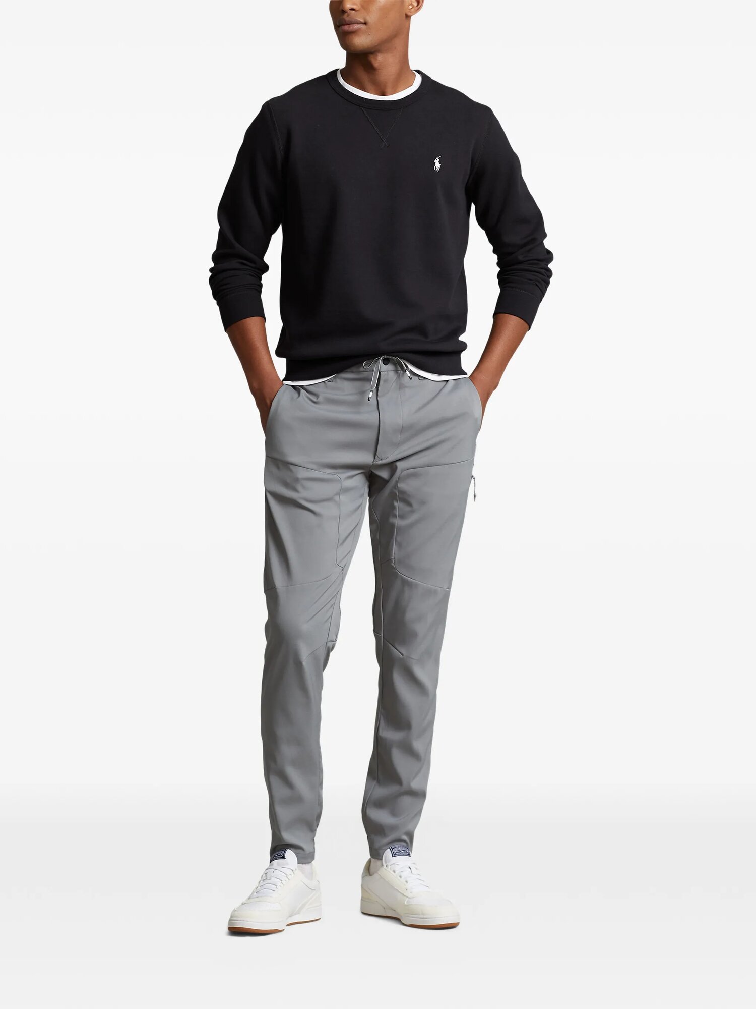 Свитер Polo Ralph Lauren Logo-embroidered sweater, размер 56, , black/black — фото 1