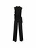 Комбинезон Alaia Draped open-back jumpsuit, размер 40, черный