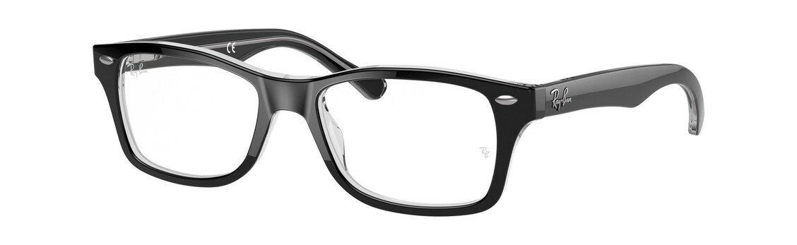 Оправа Ray-Ban RB 1531 3529, прямоугольная, детская, с флексами, футляр и салфетка в комплекте