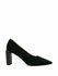 Туфли SERGIO MORETTI Pointed-toe block-heel pumps, размер 37, black/black