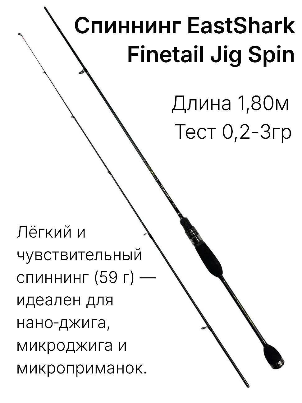 Спиннинг EastShark Finetail Jig Spin 1.80 m 0.2-3 g