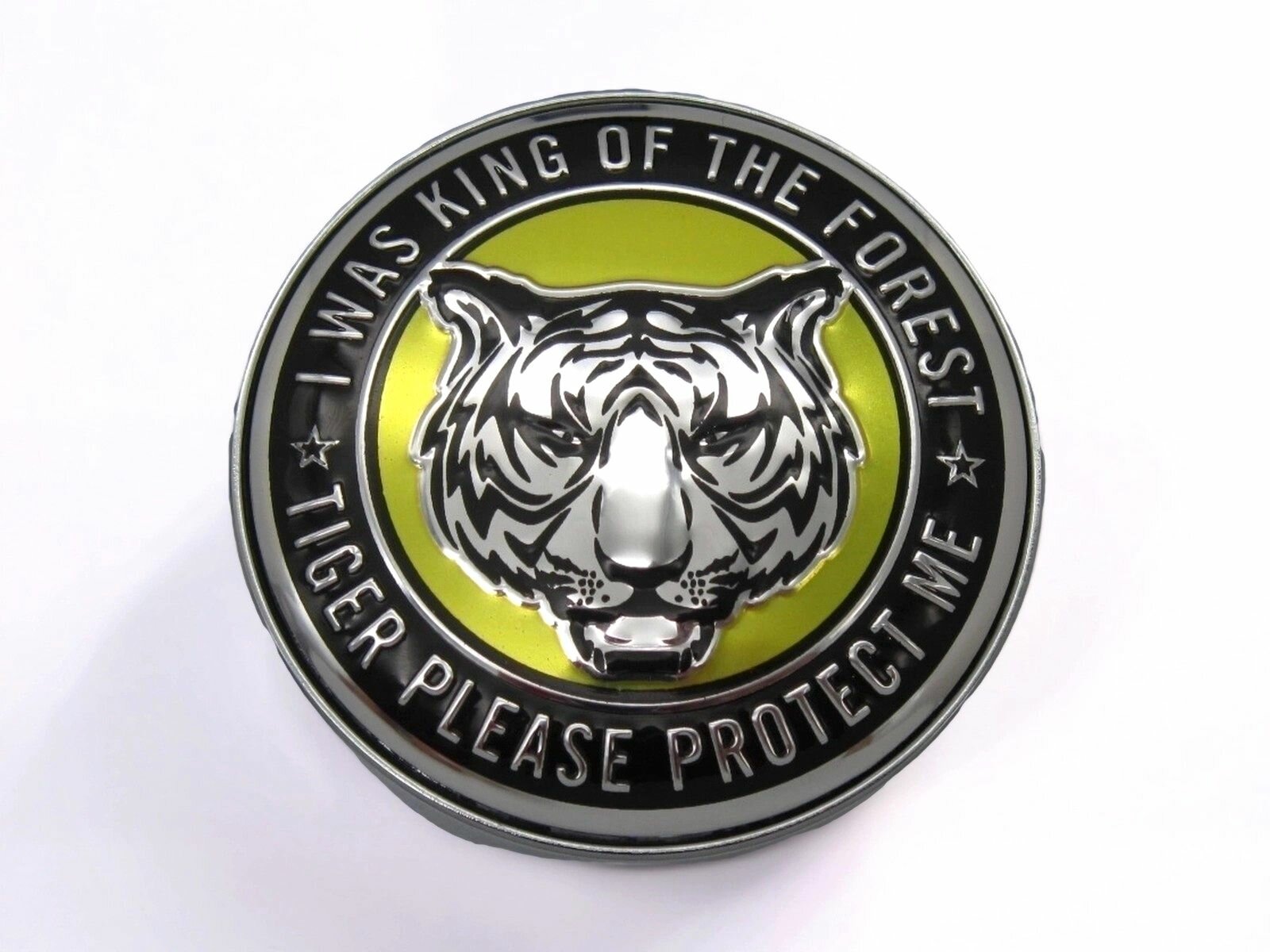 Колпачок заглушка на литой диск TIGER chrome/gold 60/56/9 мм, 1 шт.
