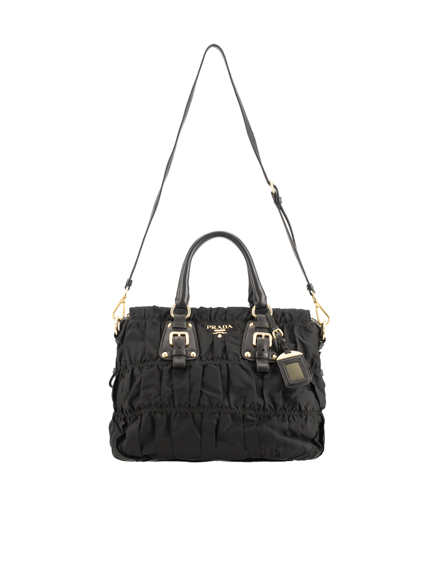 Сумка тоут Prada Gaufre Nylon, черный — фото 1