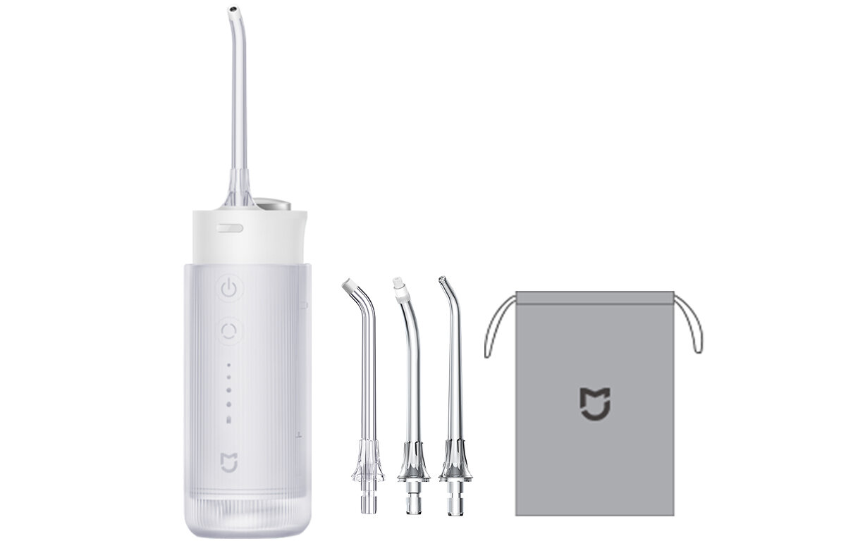 Портативный ирригатор унисекс Xiaomi Portable Water Flosser F400, Standard Set+Oral Care Set *1