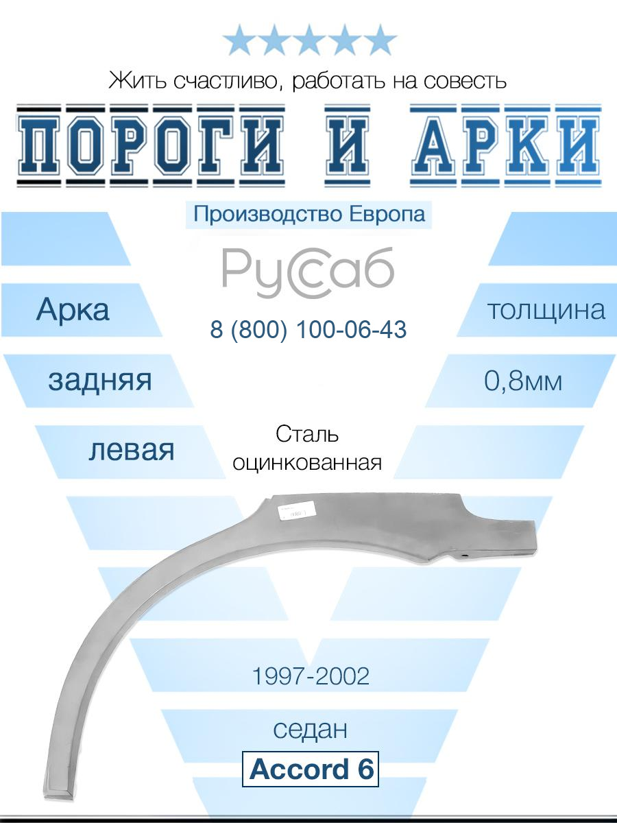 Арка левая для Honda Accord 6 sedan 1997-2002 (Polcar)