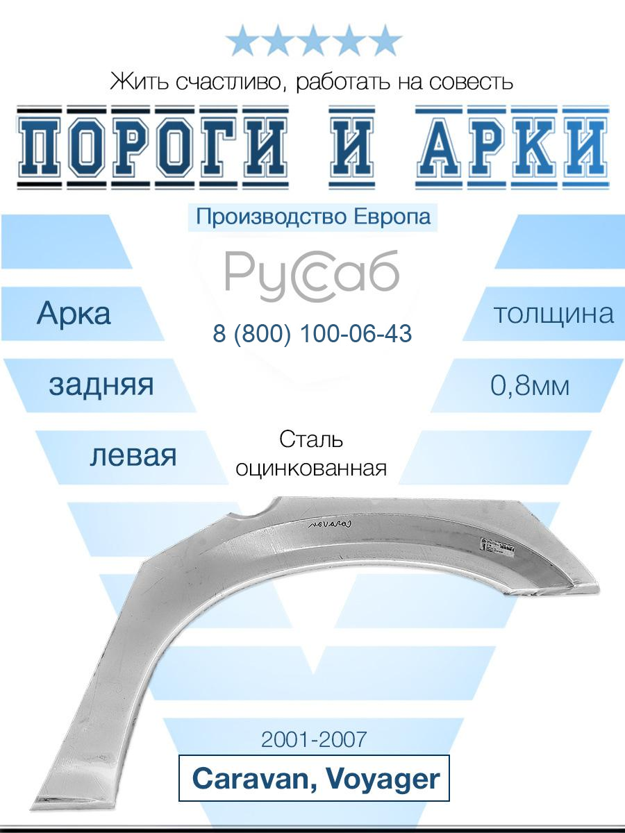 Арка левая для Dodge Caravan, Chrysler Voyager 2001-2007 (Polcar)