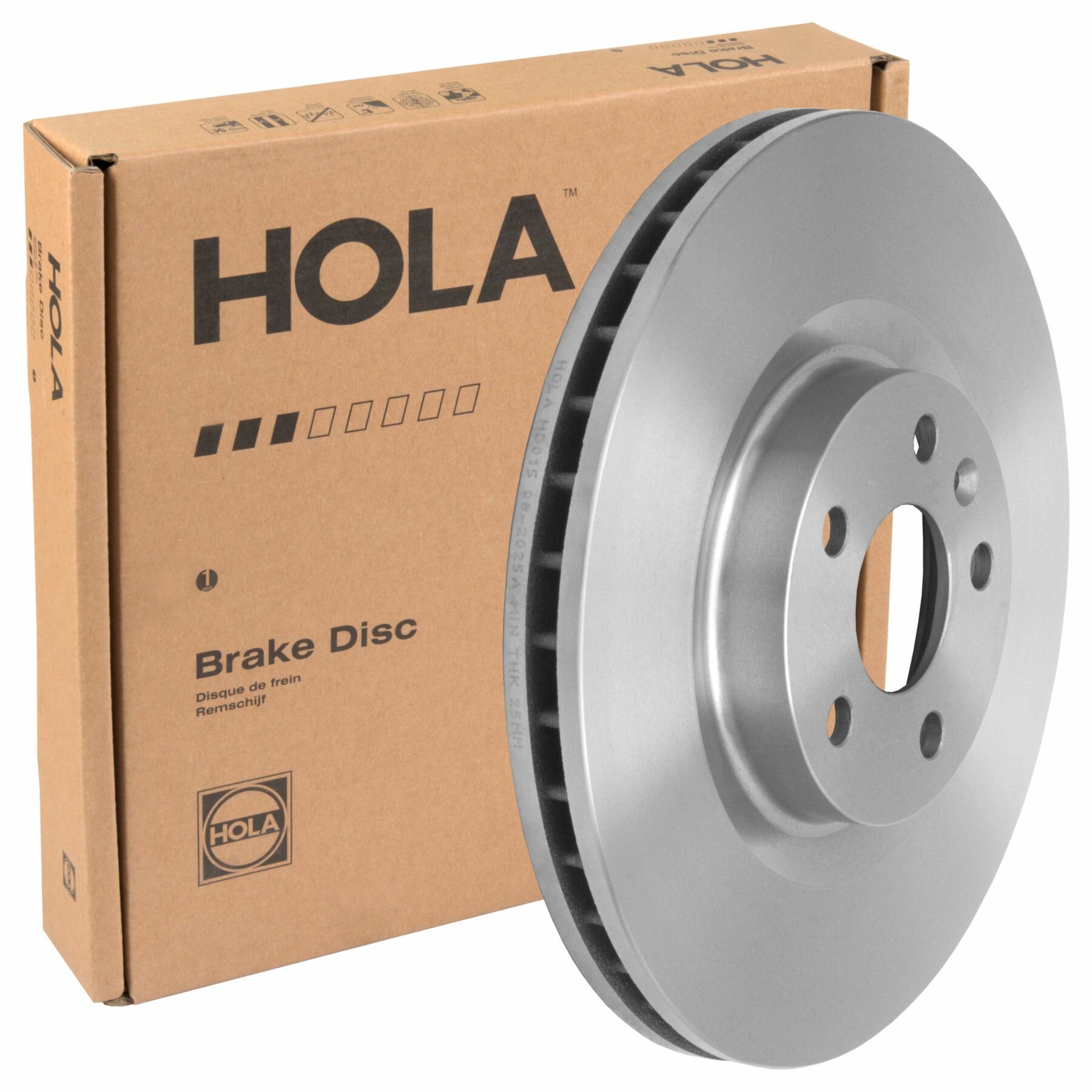 Тормозной диск вентилируемый HOLA HD015 для GEELY Tugella (FY11), VOLVO XC60 II (UZ)