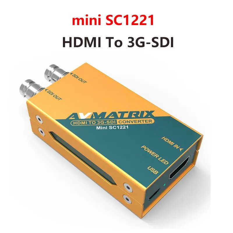 AVMATRIX Mini SC1221 HDMI to 3G-SDI конвертер