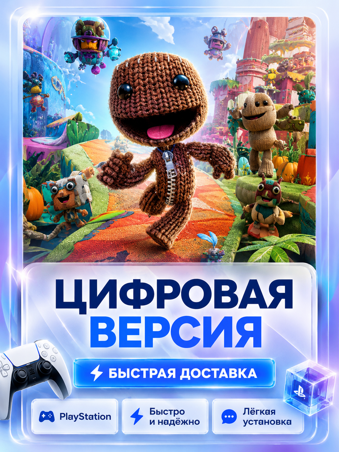 Sackboy Big Adventure для PS4 и PS5 цифровая версия без активации ( п2 )