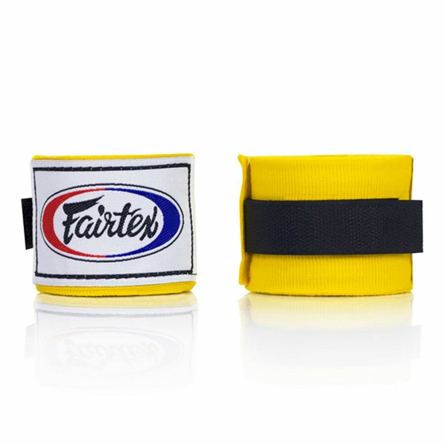 Бинты боксерские HW2 Fairtex желтые 4.5 м
