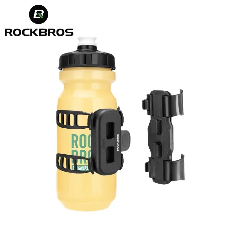ROCKBROS Бутылка для велосипеда 600мл + держатель, Yellow
