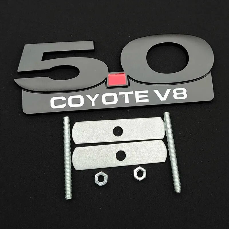 Металлический логотип 5.0 Coyote V8, Grill Black