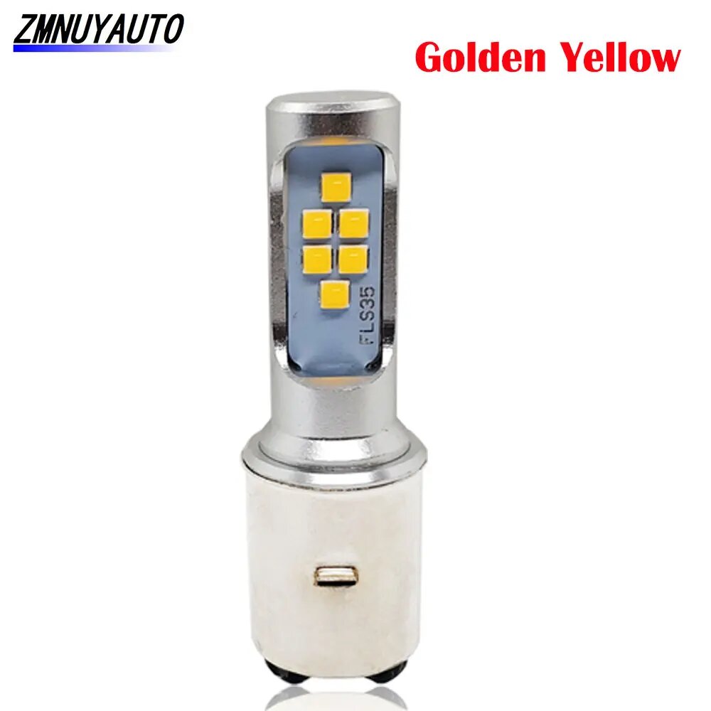 Светодиодная лампа BA20D Golden Yellow