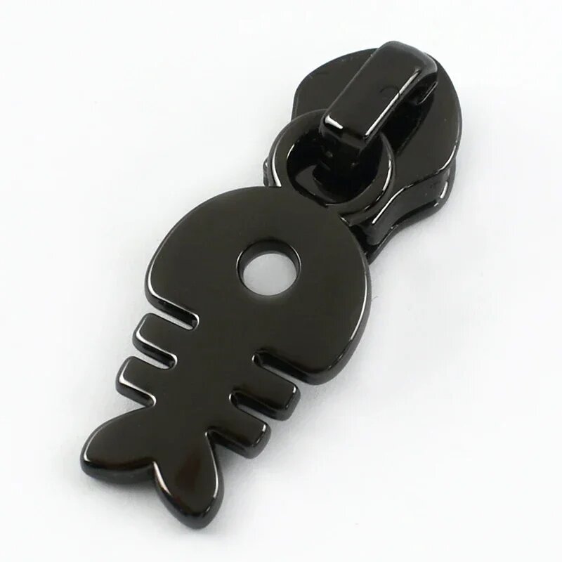 Ползунки на молнии Meetee 5#, металлические, 5/10/20 шт GunBlack, 10Pcs