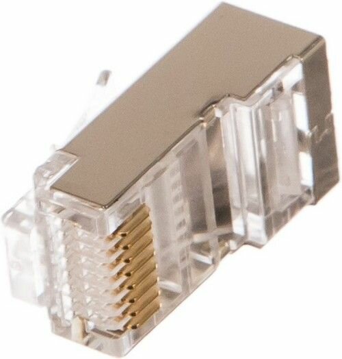 RJ88RZ50SD1 , Коннектор RJ45/8P8C под витую пару, экранированный / 5 штук