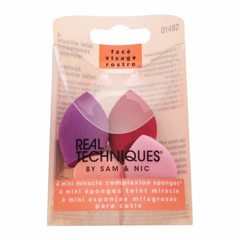 Спонж косметический Real Techniques Miracle Complexion Mini Sponges 4 pcs
