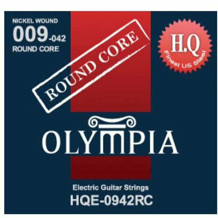 Струны для электрической гитары Olympia Round Core (9-11-16-24w-32-42), HQE0942RC