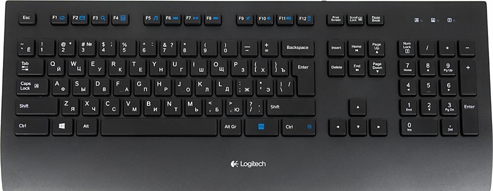 Клавиатура Logitech K280e, русские и английские буквы, черный (920-005215)