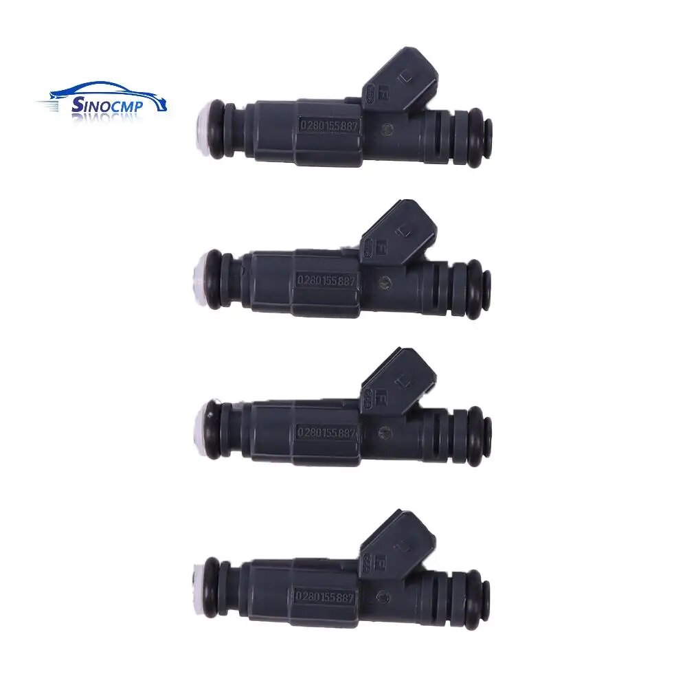 4 шт. топливных форсунок для Ford Escape, Focus, Mercury Cougar, Mystique, Mazda Tribute 1999-2004 гг, L4 2.0L, FJ303, 0280155887, XS4Z-9F593-AB