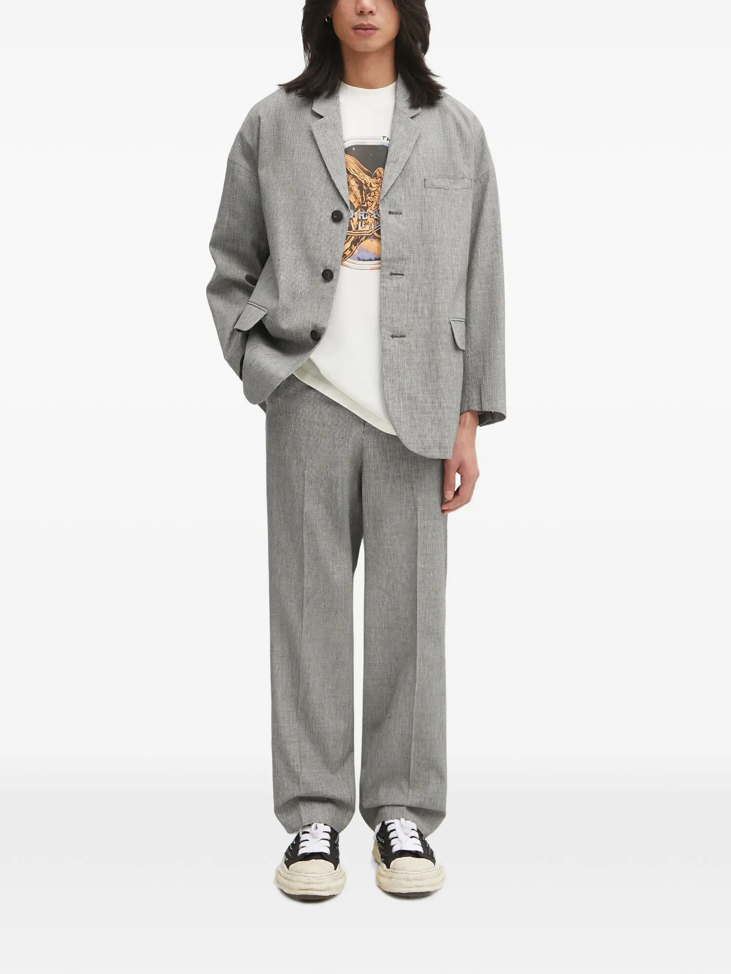 Комбинезон Visvim Micro-check notched-lapels suit, размер 48 — фото 1