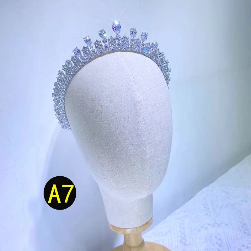 Женская тиара ASNORA с цирконием A 7