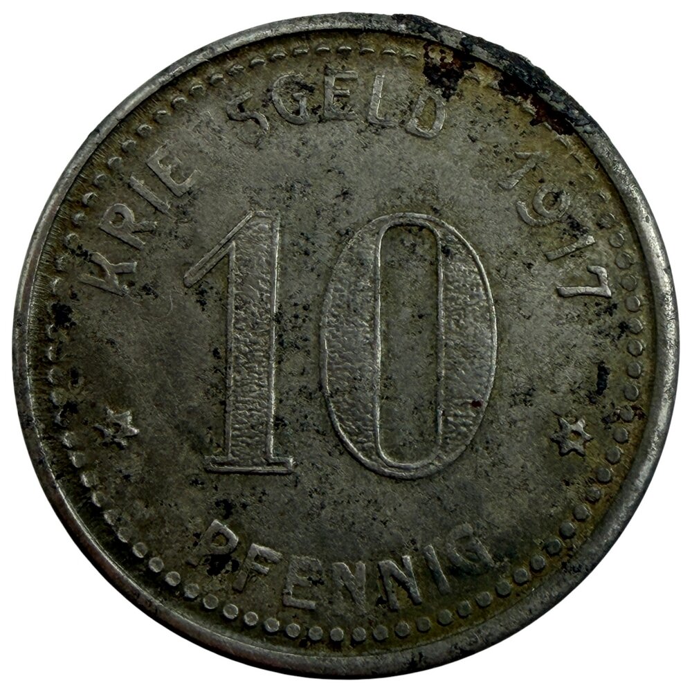 Германия, Германская империя, Люденшайд 10 пфеннигов 1917 г.