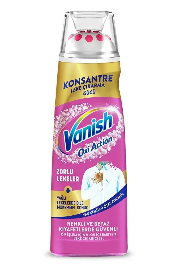 Vanish Oxi Action Концентрированный гель для удаления пятен, 200 мл