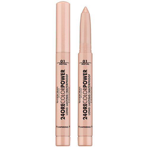 DEBORAH MILANO Тени карандаш стойкие 24ORE COLOR POWER EYESHADOW, № 01 шампань, 1,4 г № 01 шампань