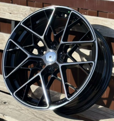 Литые диски 4 шт, комплект RGW020, R17, PCD 5x114.3, 7.5J, ET38, DIA73.1, цвет BKF