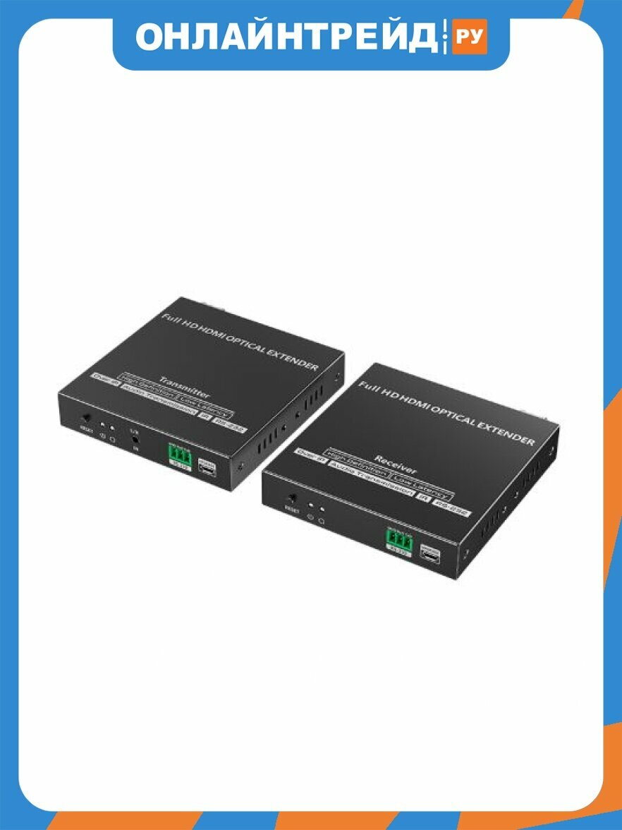 Удлинитель HDMI по оптическому кабелю Lenkeng FullHD, до 40 км, RS232, ИК LKV752