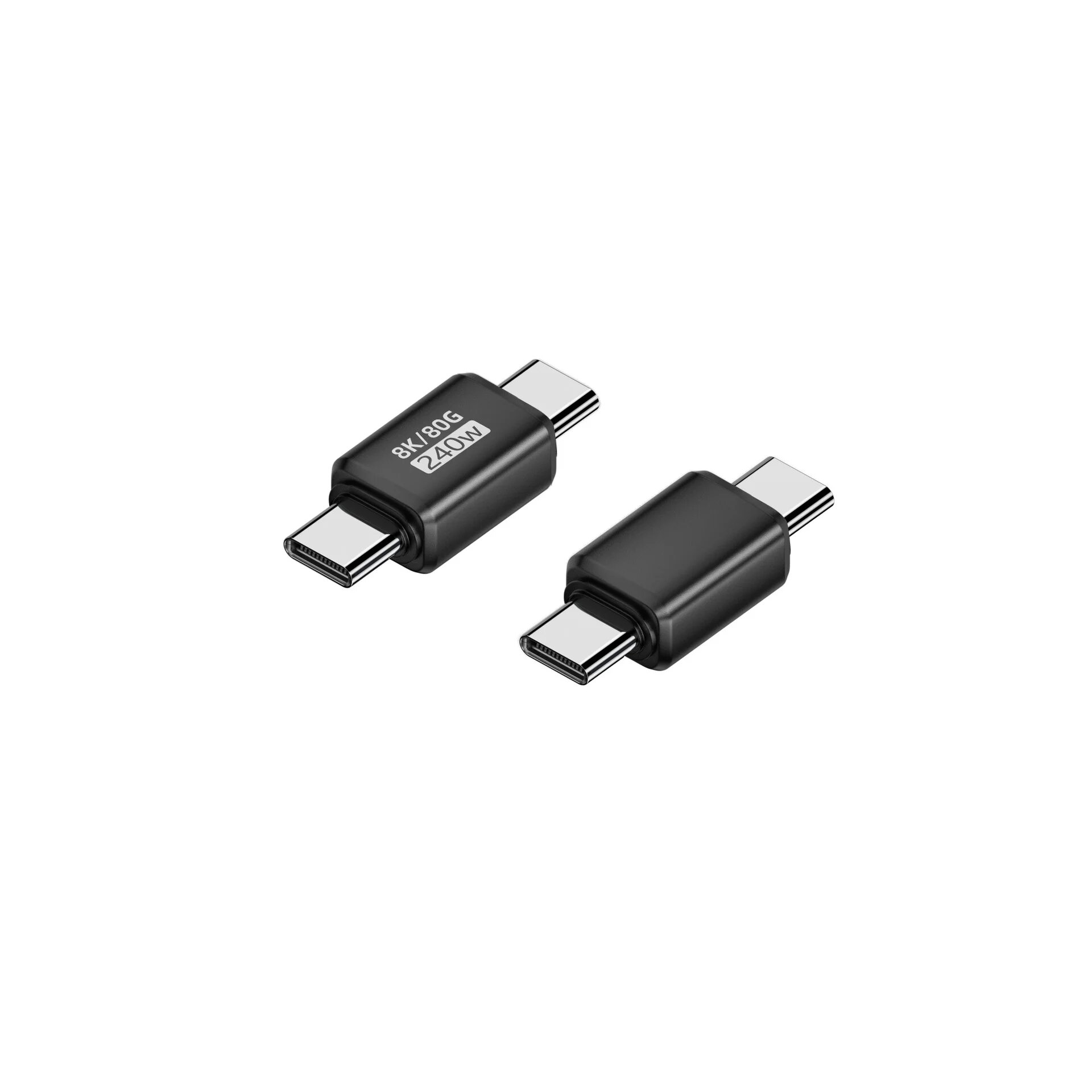 USB-C адаптер для ноутбука Thunderbolt 5/4/3 iPhone 16 Pro Max Серый, S MM Black