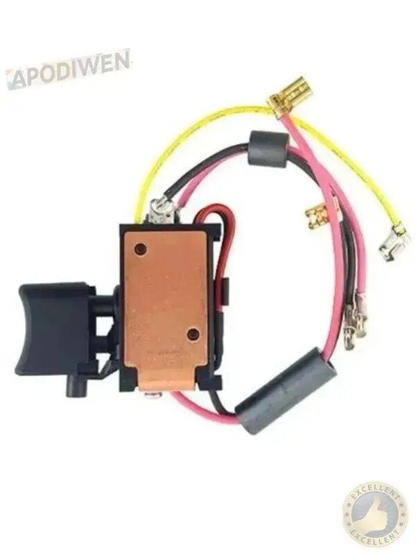 Оригинал: Выключатель (кнопка) для шуруповерта Makita 14.4V-18V DF457D, HP457D DF347D HP347D DF488D HP488D Apodiwen