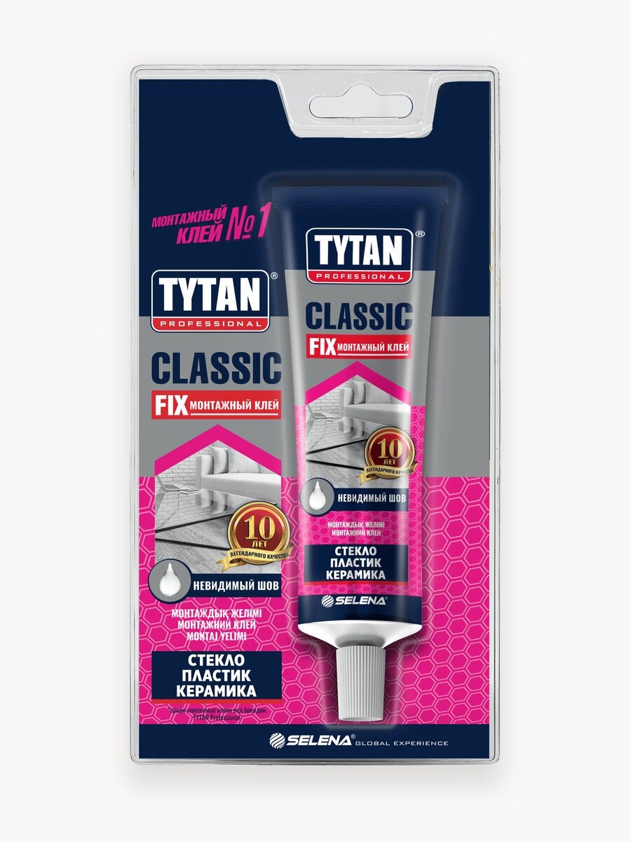 TYTAN Professional Монтажный клей Classic Fix 100 мл прозрачный