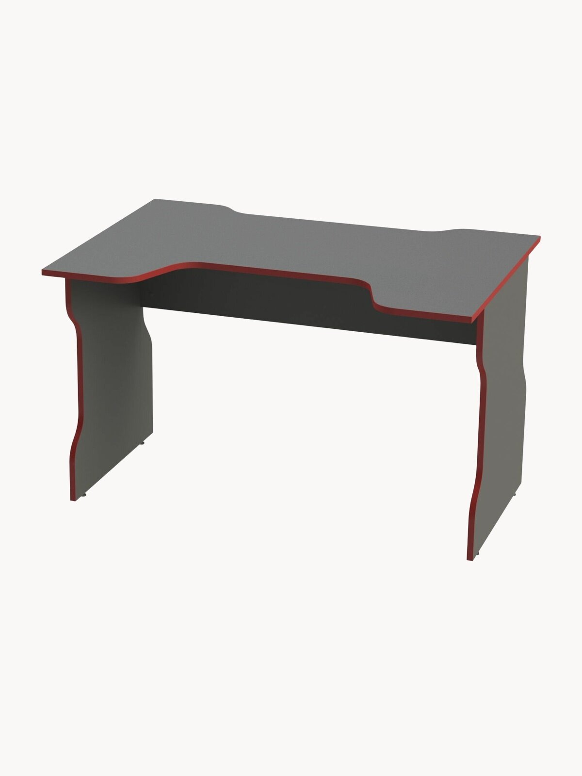 Стол компьютерный ГУД лакк Вардиг, 120х75х82 см, антрацит/красный