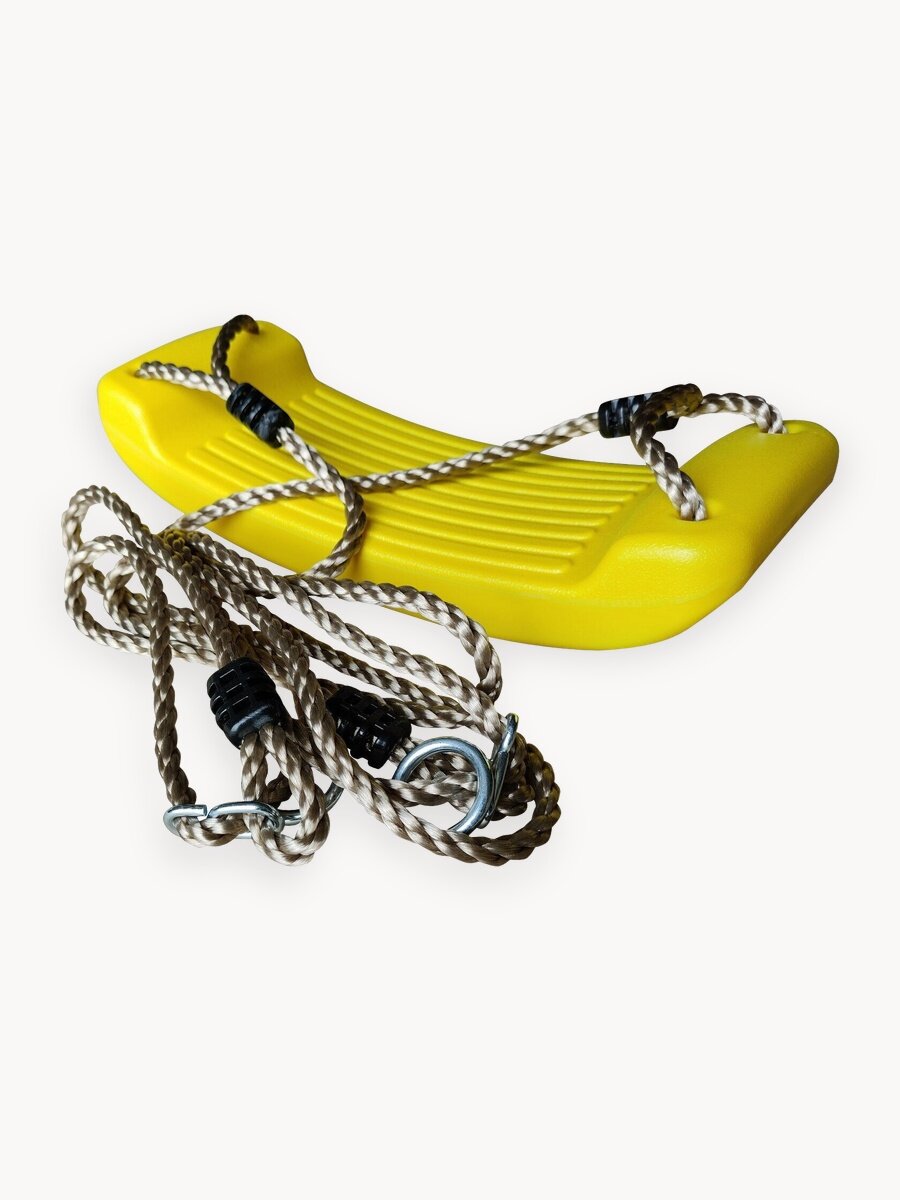 Качели детские подвесные Playgarden с карабинами, садовые детские, для дачи и дома, пластиковые