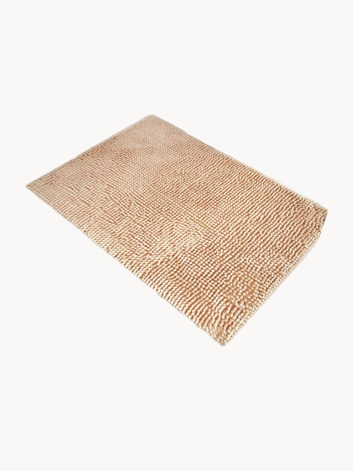 Коврик для ванной и туалета AquaDomer, размер 80х120см, противоскользящий, цвет бежевый